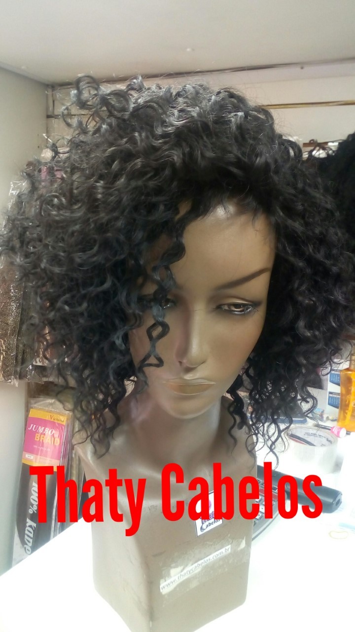 Peruca orgânica 35 cm com californiana cacheada - Perucas Orgânicas ...